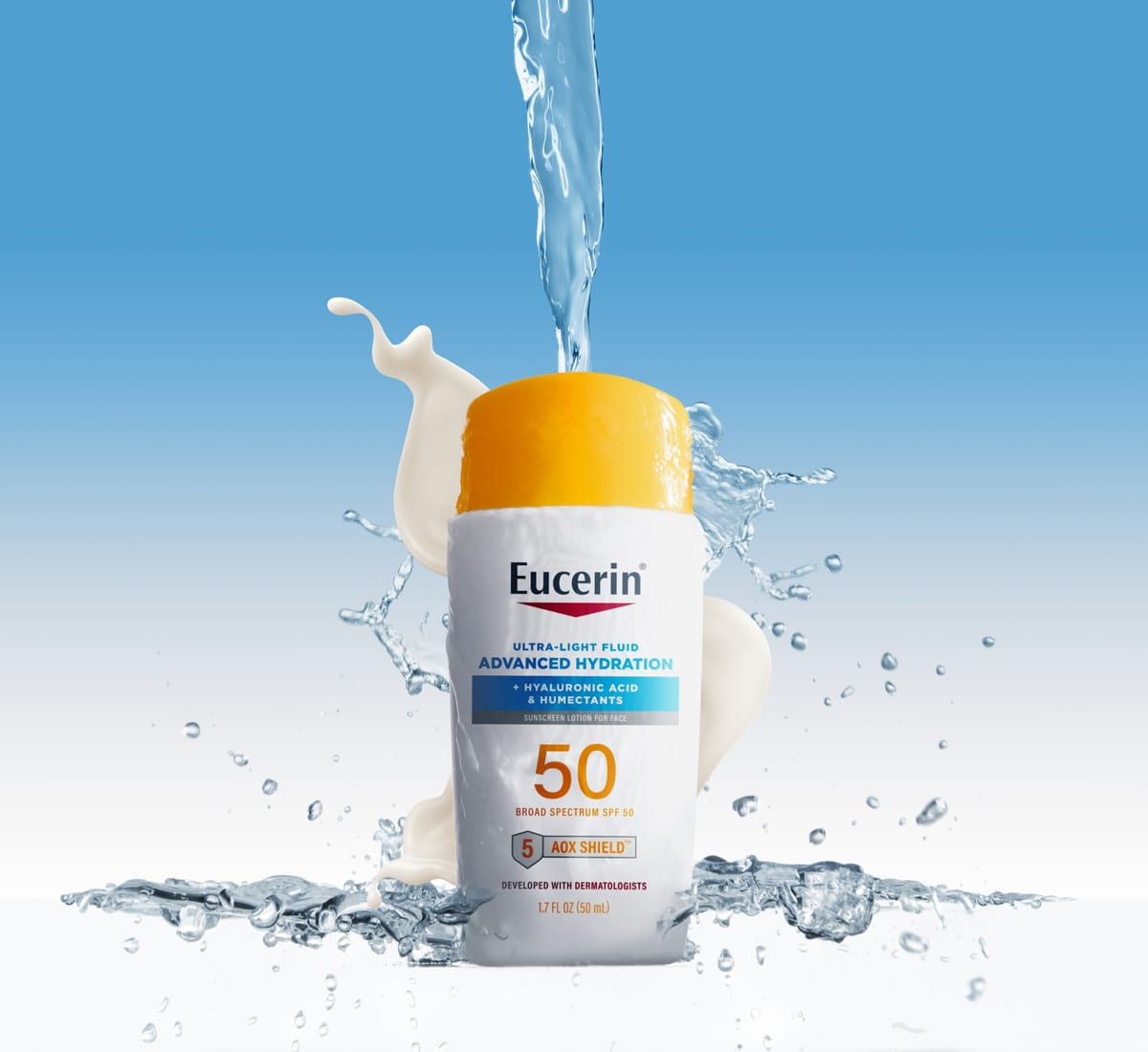Eucerin expands sun care line with advanced hydration SPF 50 face sunscreen
