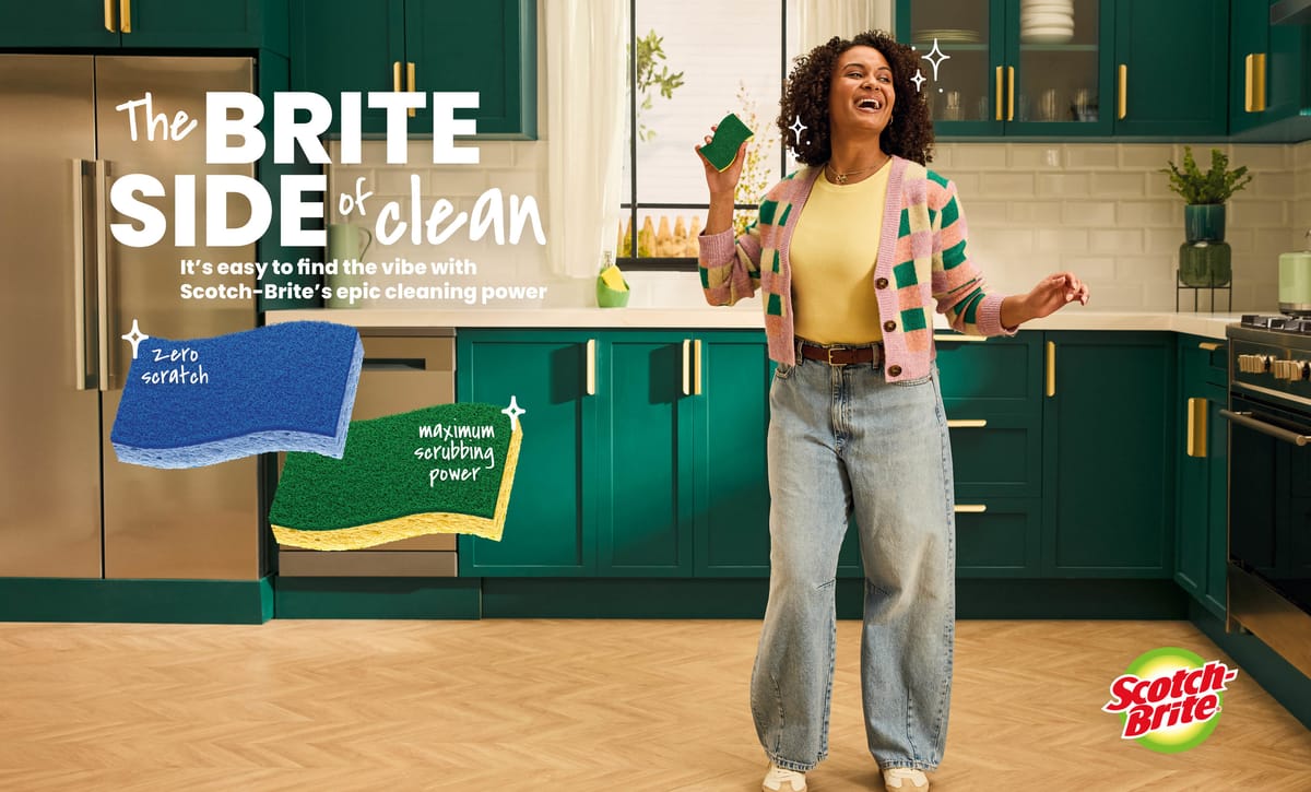 Scotch-Brite launches "The Brite Side of Clean," featuring iconic track ...